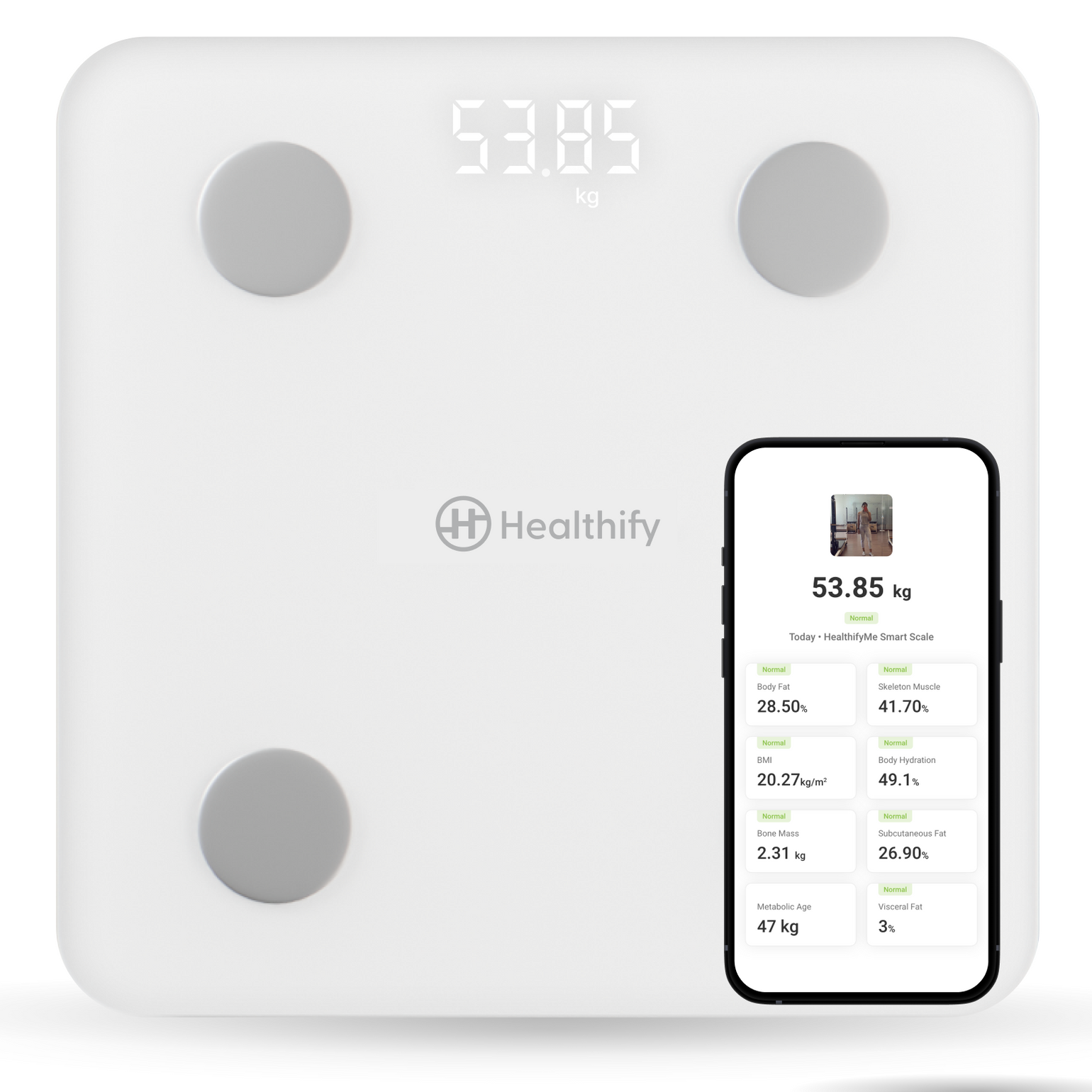Smart Scale-White | HealthifyStore