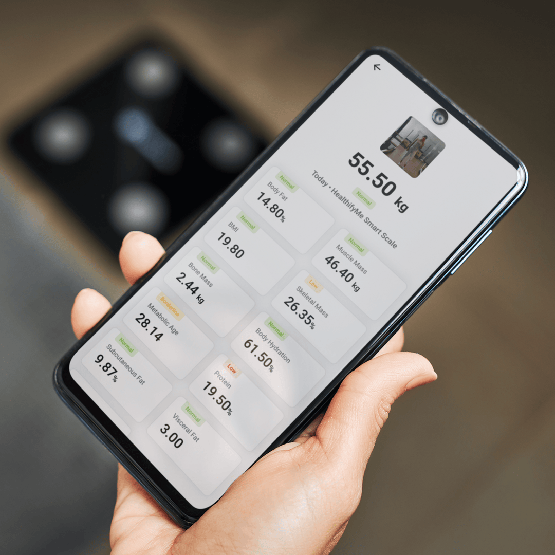Healthifyme Smart Scale for Weight & Body Fat Tracking - Wireless ...