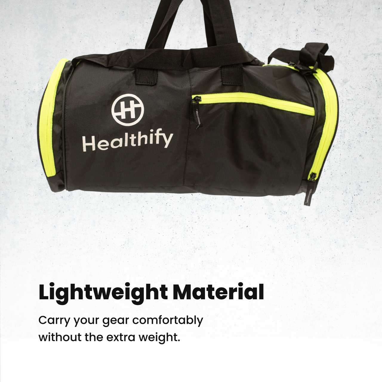 Healthify Gym Bag - Multipurpose, Lightweight, Water-Resistant with ...