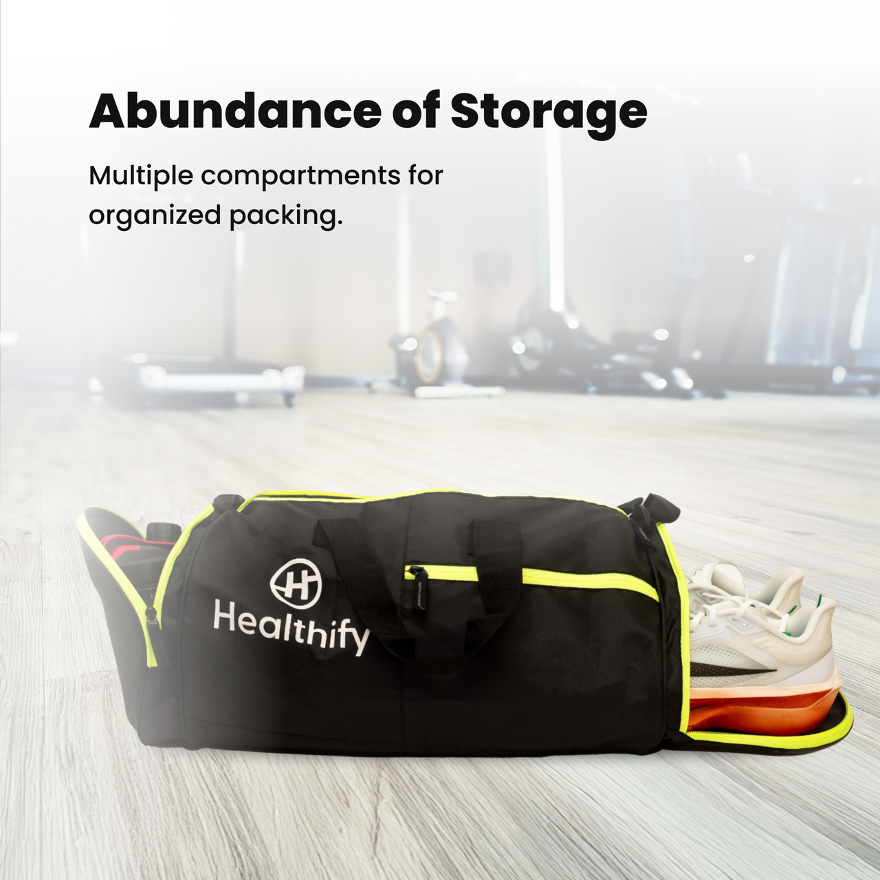 Healthify Gym Bag - Multipurpose, Lightweight, Water-Resistant with ...
