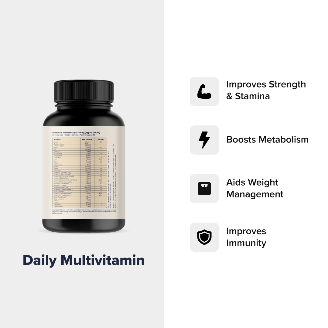 Daily Multivitamins - 30 Vital Nutrients | HealthifyStore